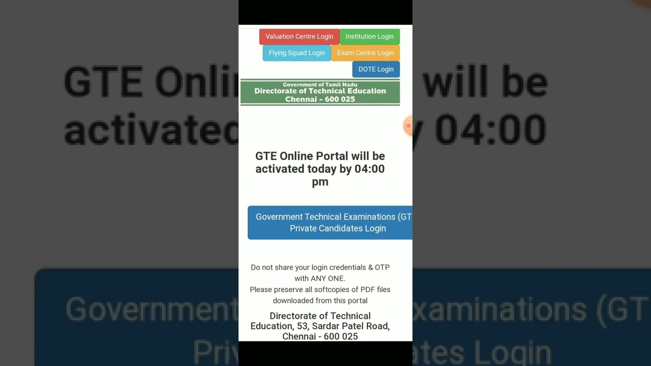 GTE ONLINE PORTAL FOR AUGUST 2022 EXAMS - YouTube
