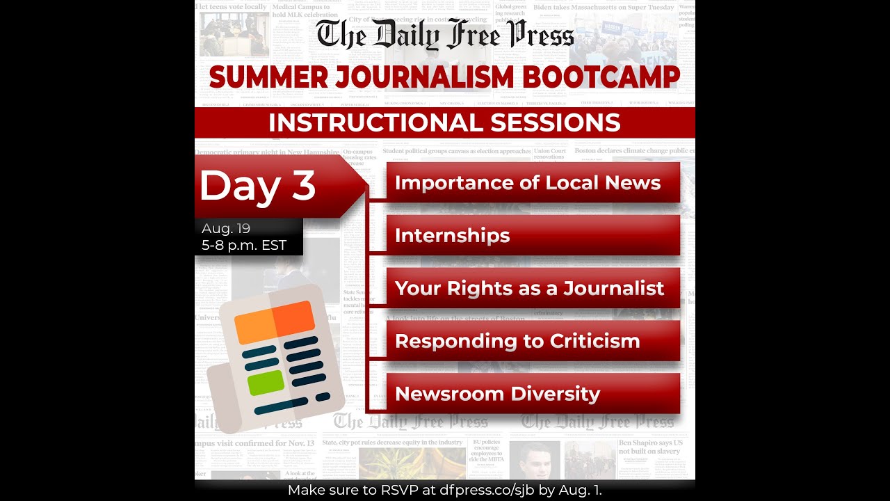 Summer Journalism Bootcamp Day 3 — Instructional Session - YouTube