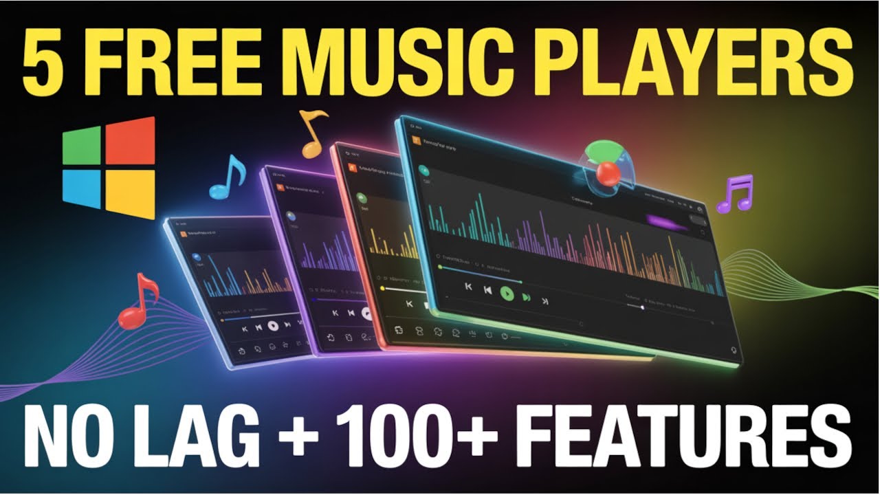 Top 5 Best And Free Music Players for Windows in 2025 - YouTube