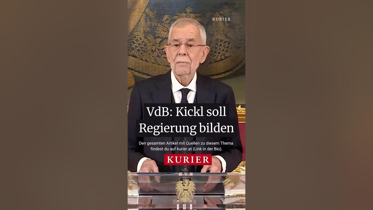 Bundespräsident Alexander Van der Bellen beauftragt #FPÖ Chef Herbert #Kickl mit ...