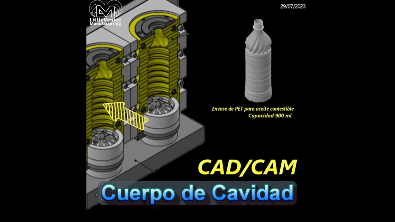 Mecanizado de Cavidad de Molde Plástico: Simulación en 5 Ejes CAD/CAM ...