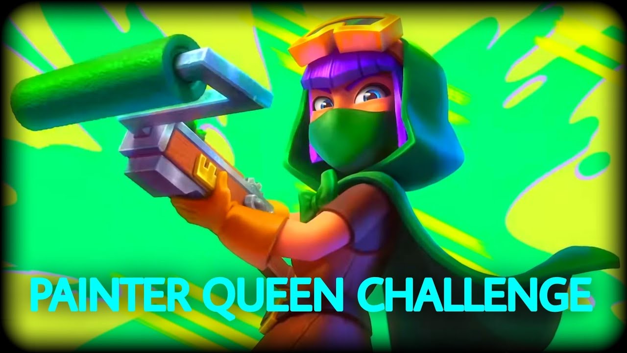 Painter Queen Challenge Attack in Clash of Clans - Coc - YouTube