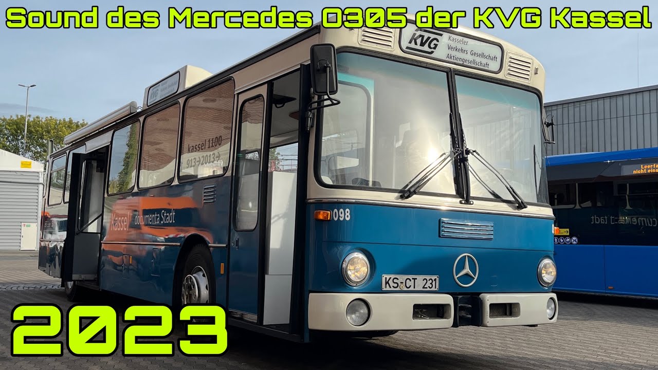 Bus | Sound des Mercedes O305 der KVG Kassel 2023 - YouTube