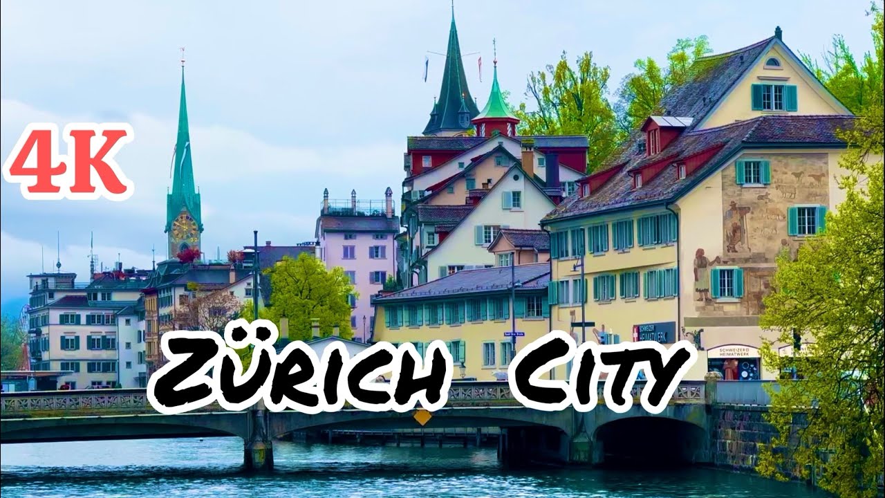 Vlog of the beautiful 💙city of Zurich, Switzerland🇨🇭4K HDR Spring 2024 ...