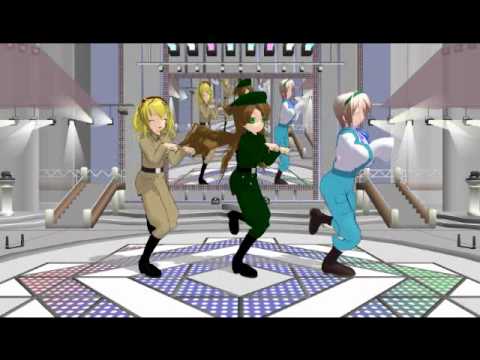 [MMD] Hetalia Models Nyan Dance - YouTube