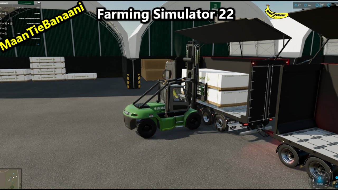 FS22// Sawmill stuff// Part 3// Transporting boards to shops// MAP ...