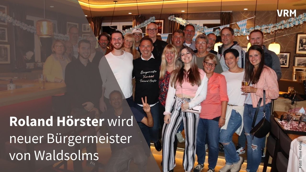 Roland Hörster wird neuer Bürgermeister in Waldsolms - YouTube