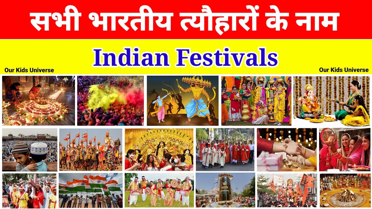 Indian Festival || Indian Festivals Name with Picture in English and ...