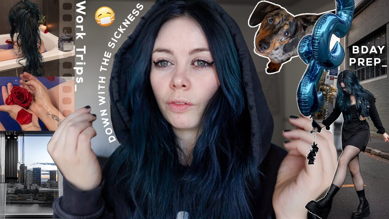 Down with the sickness + Birthday Prep + Dachshund Cuddles + Work Trip ...