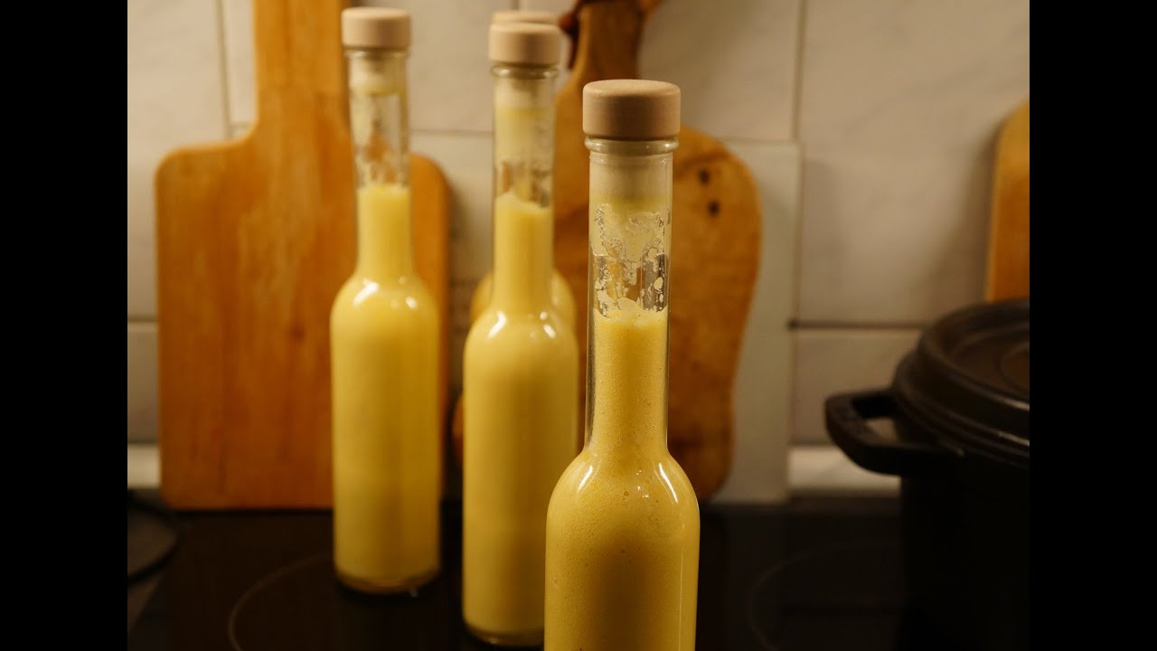 German Egg Liqueur- Eiliqueur/Advocaat- Eierlikör - 계란리큐어 - YouTube