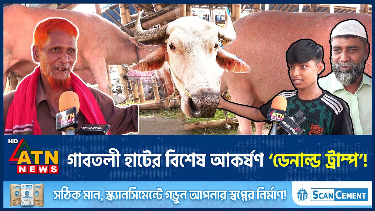গাবতলী হাটের বিশেষ আকর্ষণ ‘ডেনাল্ড ট্রাম্প’! | Donald Trump | Gorur Hat ...