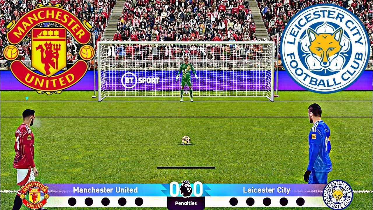 MANCHESTER UNITED VS LEICESTER CITY FULL PENALTY SHOOTOUT | MU VS LEI ...