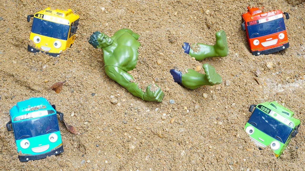 Hulk & Tayo The Little Bus Playing Hide and Seek Fun for Kids ...