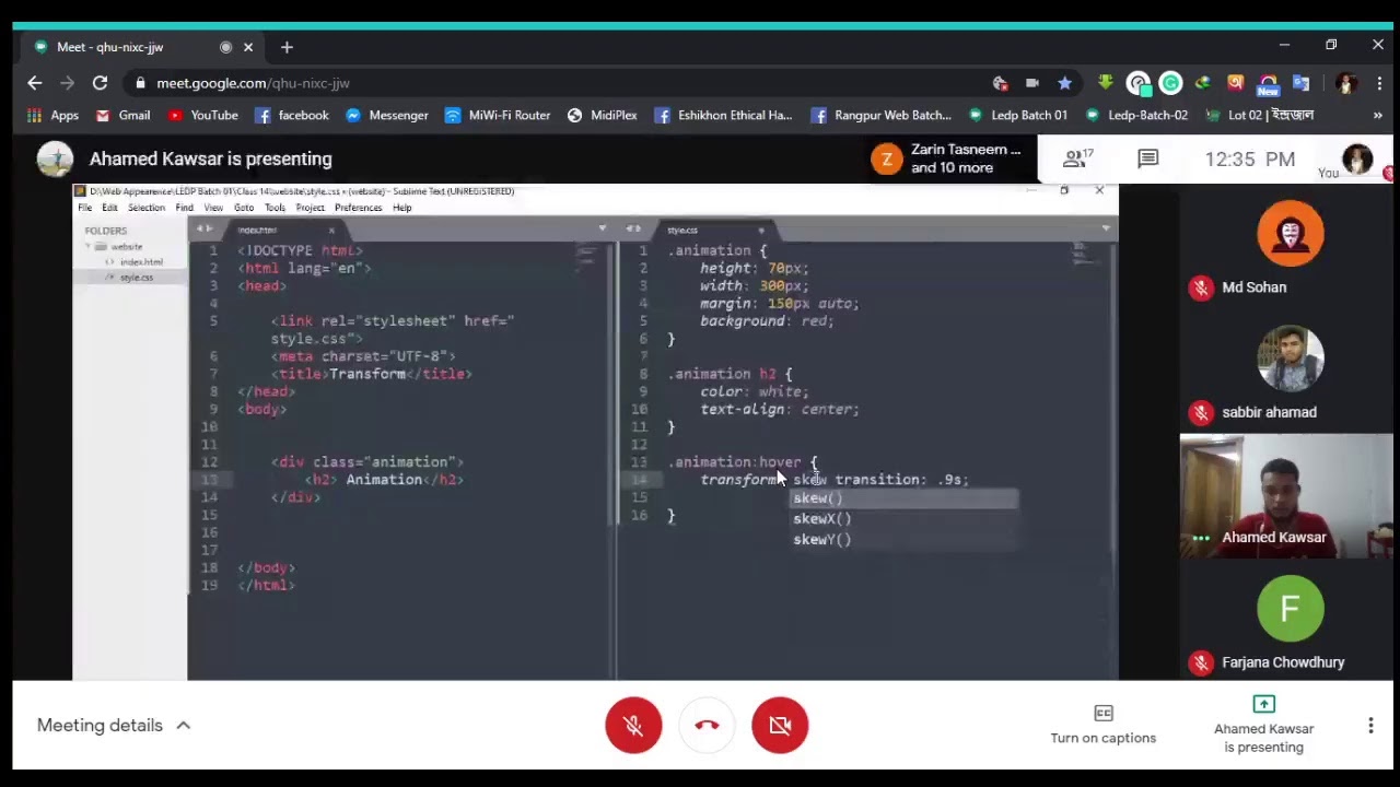 Rangpur Web Batch 1 | class 15 | CSS - YouTube