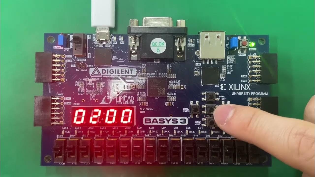 [FPGA] Dual Mode Timer ( Stopwatch + Cook Timer) - YouTube