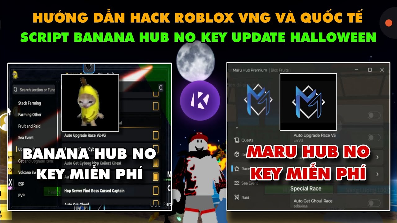 Hướng Dẫn Hack Roblox VNG - Hack Blox Fruit Halloween, Script Banana ...