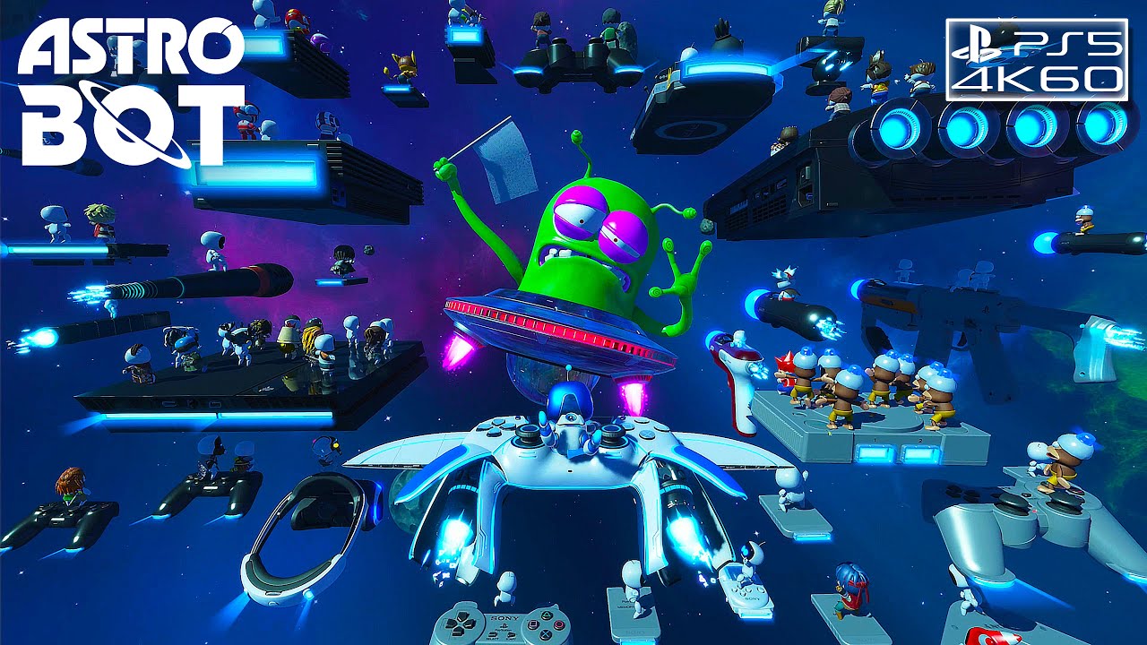 Astro Bot Play Squadron Go!, Space Bully Nebulax Boss Fight & Credits ...