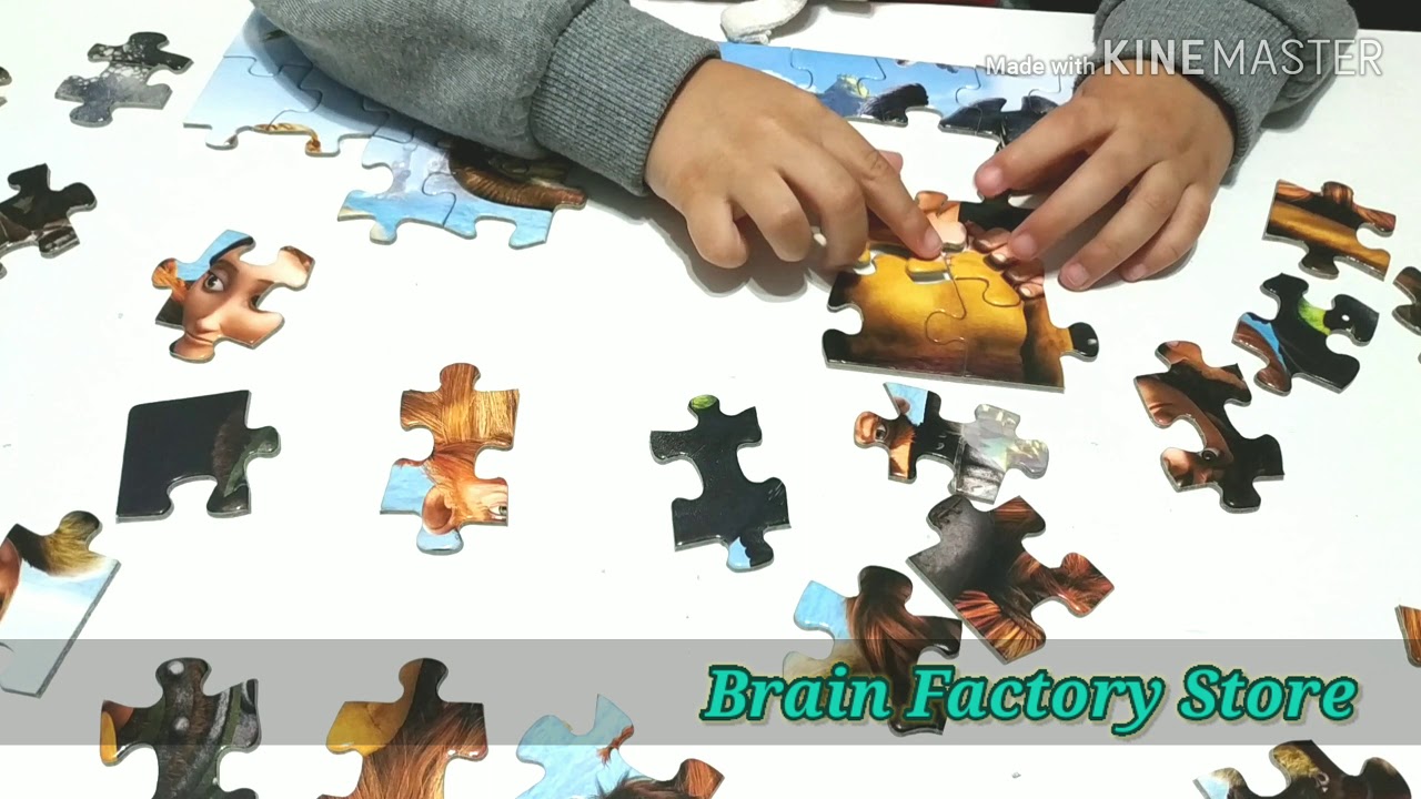 Fluffy Bear 60 pieces puzzle - YouTube