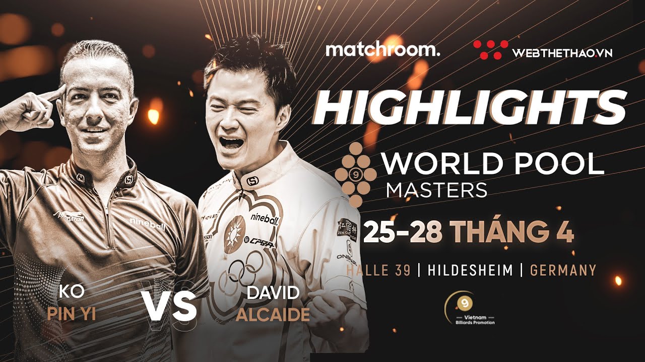 HIGHLIGHTS | KO PIN YI VS DAVID ALCAIDE | VÒNG 16 | GIẢI BILLIARDS ...