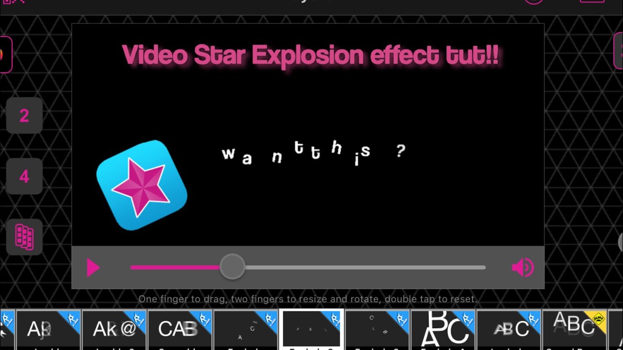Video Star Text Explosion Tutorial! - YouTube