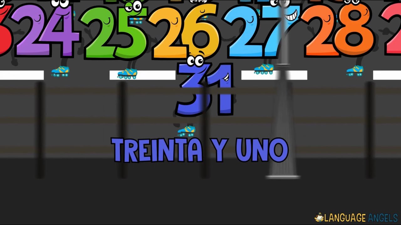 Spanish Numbers Song 1-31 | Kids Learn | Language Angels - YouTube