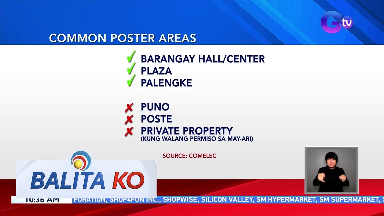 Saan-saan dapat makita ang mga campaign posters ngayong simula na ang ...
