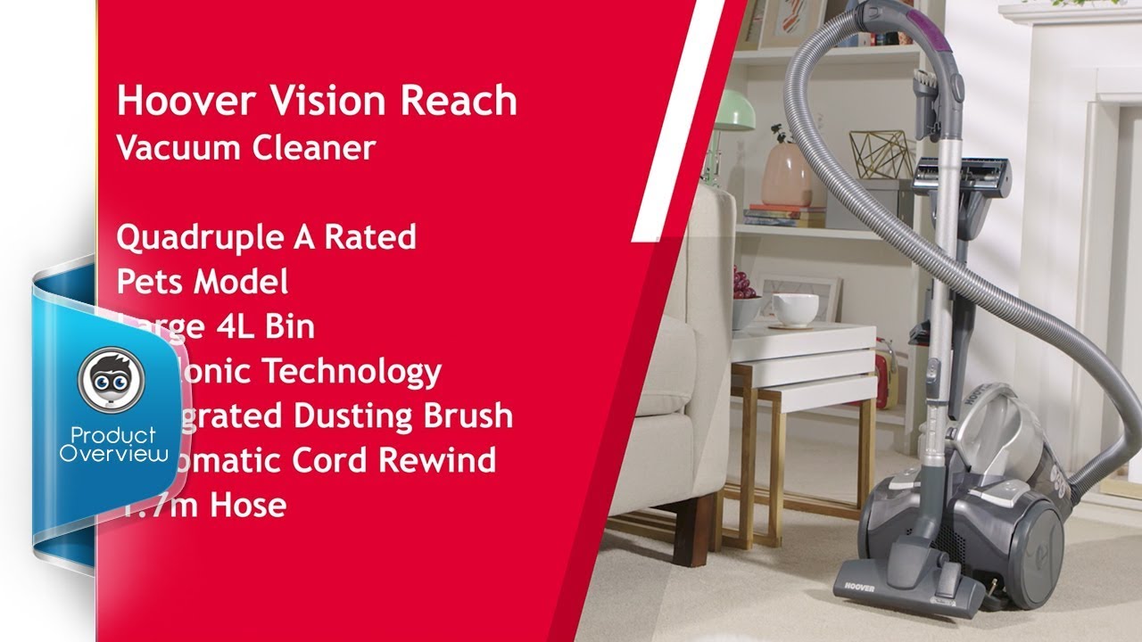 Hoover Vision Reach Vacuum - YouTube