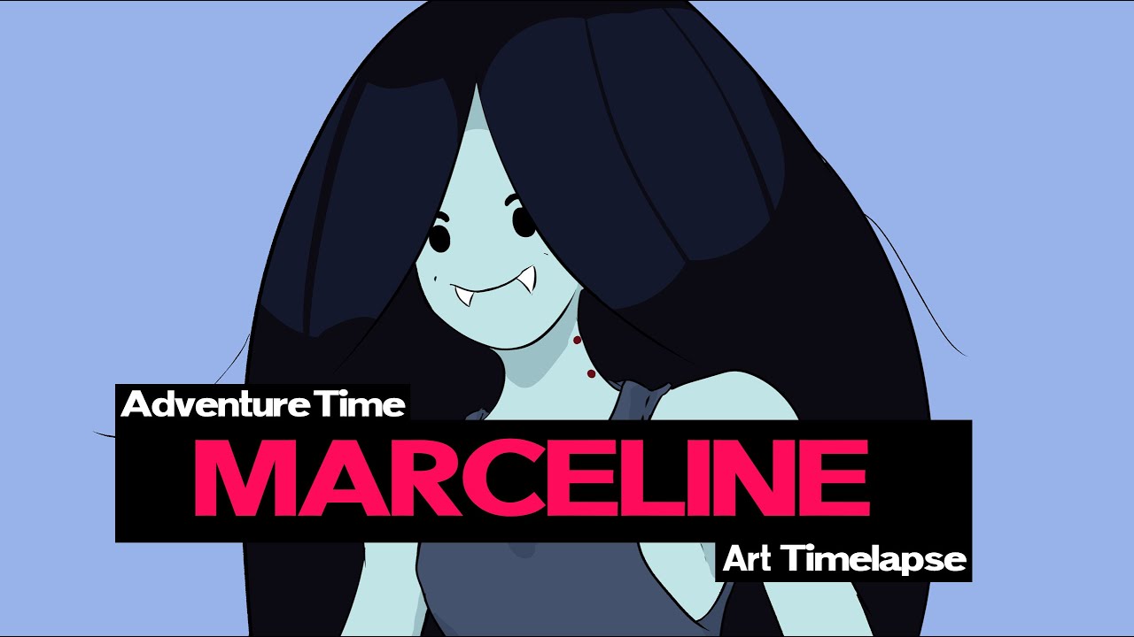 Adventure Time MARCELINE | Digital Art Timelapse with music - YouTube