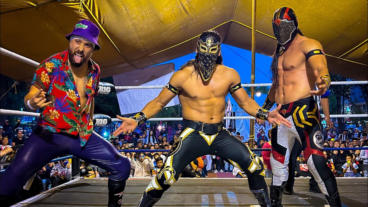 BANDIDO, GRAVITY y TIRANO vs FLAMITA, VENGADOR y ANDROMEDA - BIG LUCHA ...
