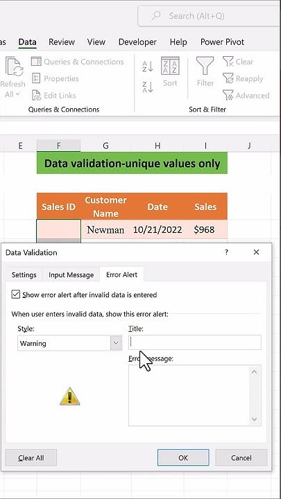 How To Prevent Duplicate Data Entries | Excel Tips and tricks | #shorts - YouTube