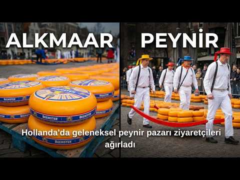 Hollanda'da geleneksel peynir pazarı ziyaretçileri ağırladı