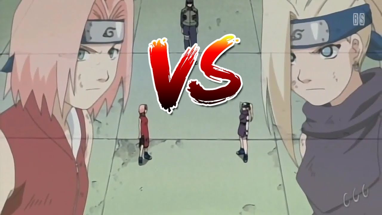 Sakura Haruno vs. Ino Yamanaka - Anime battle during the chunin exams ...