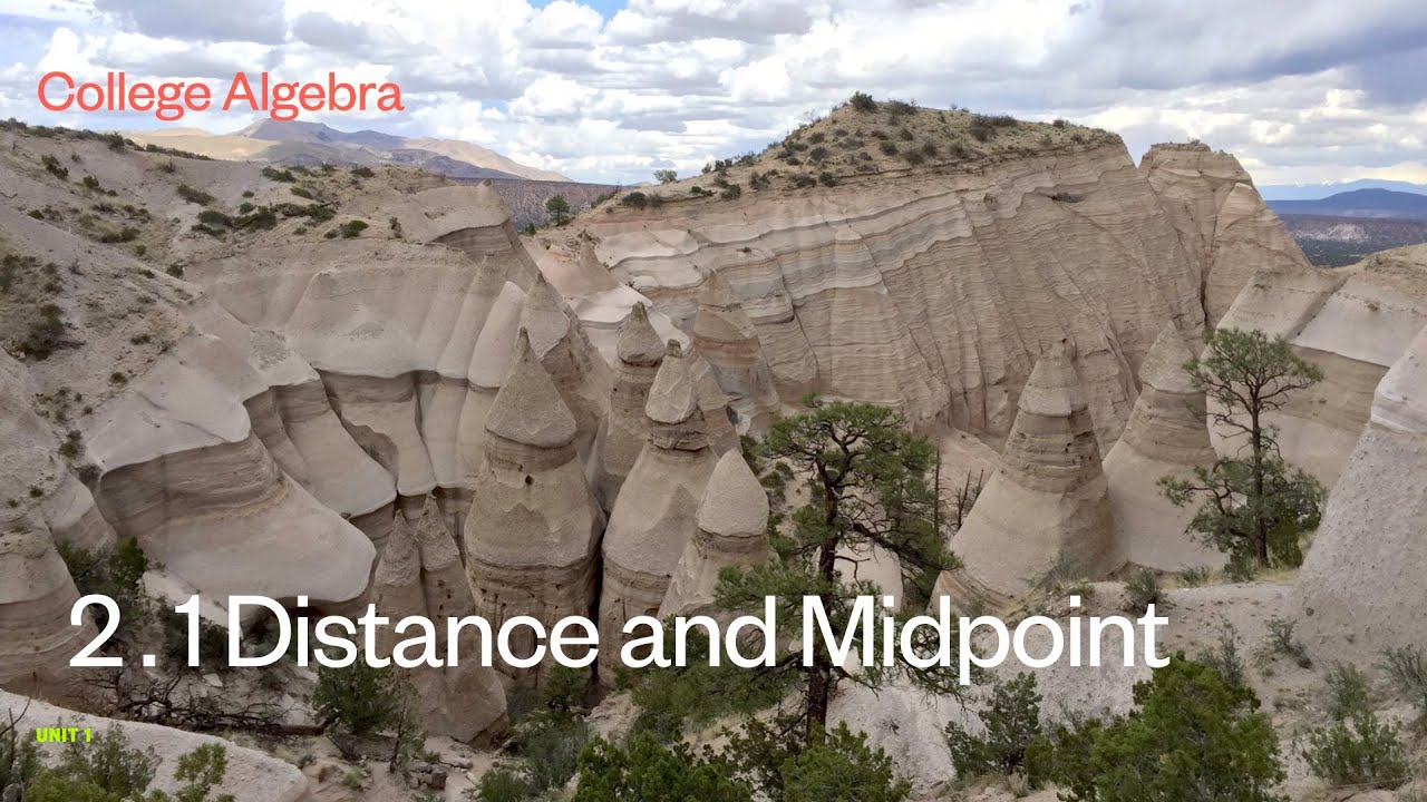2.1 Distance and Midpoint Formulas | College Algebra - YouTube