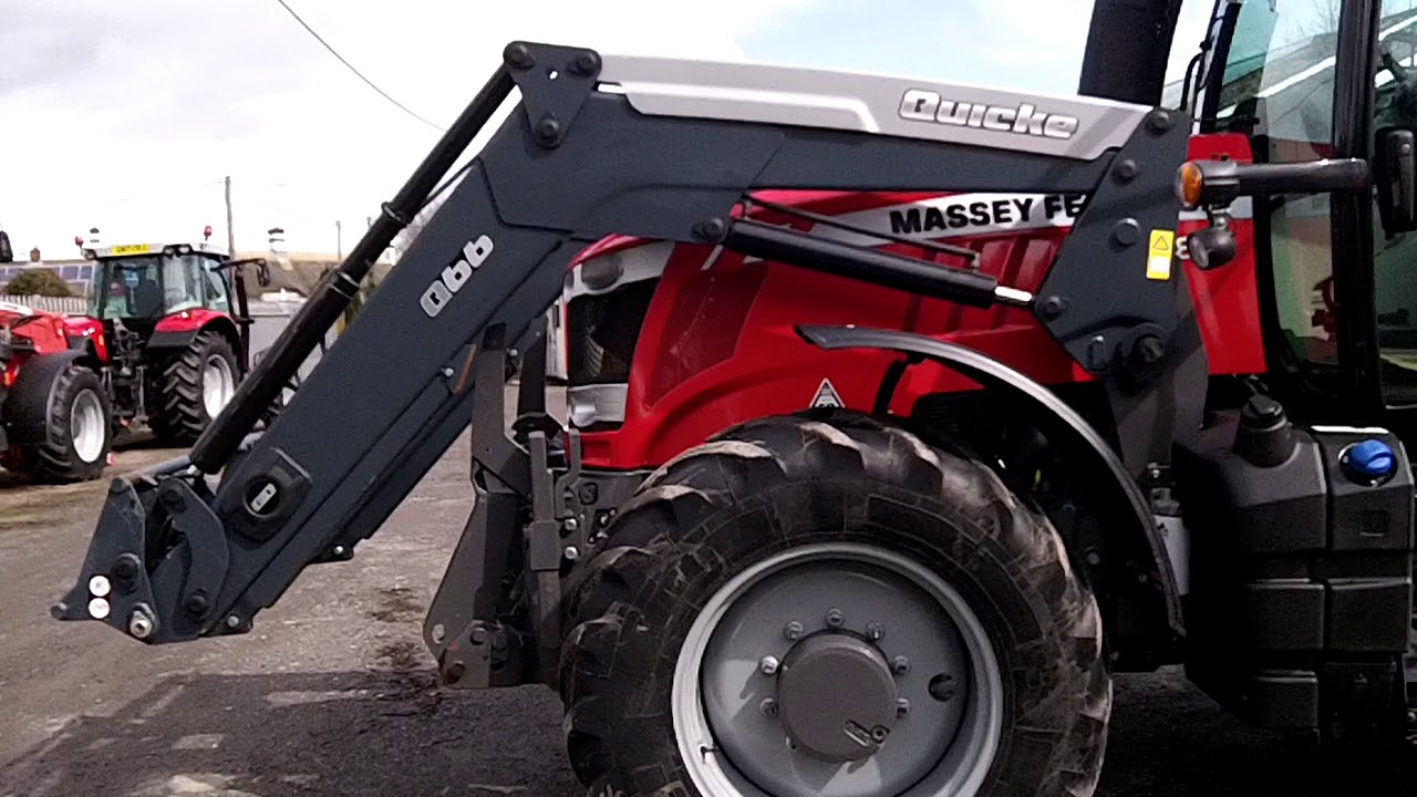 Massey Ferguson 7718 Dyna 6 50KPH c/w Front Linkage & Q66 loader - YouTube