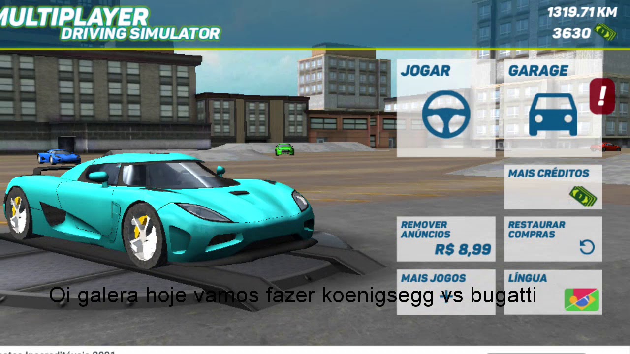 Multiplayer driving simulator Koenigsegg VS Bugatti (vídeo extra ...