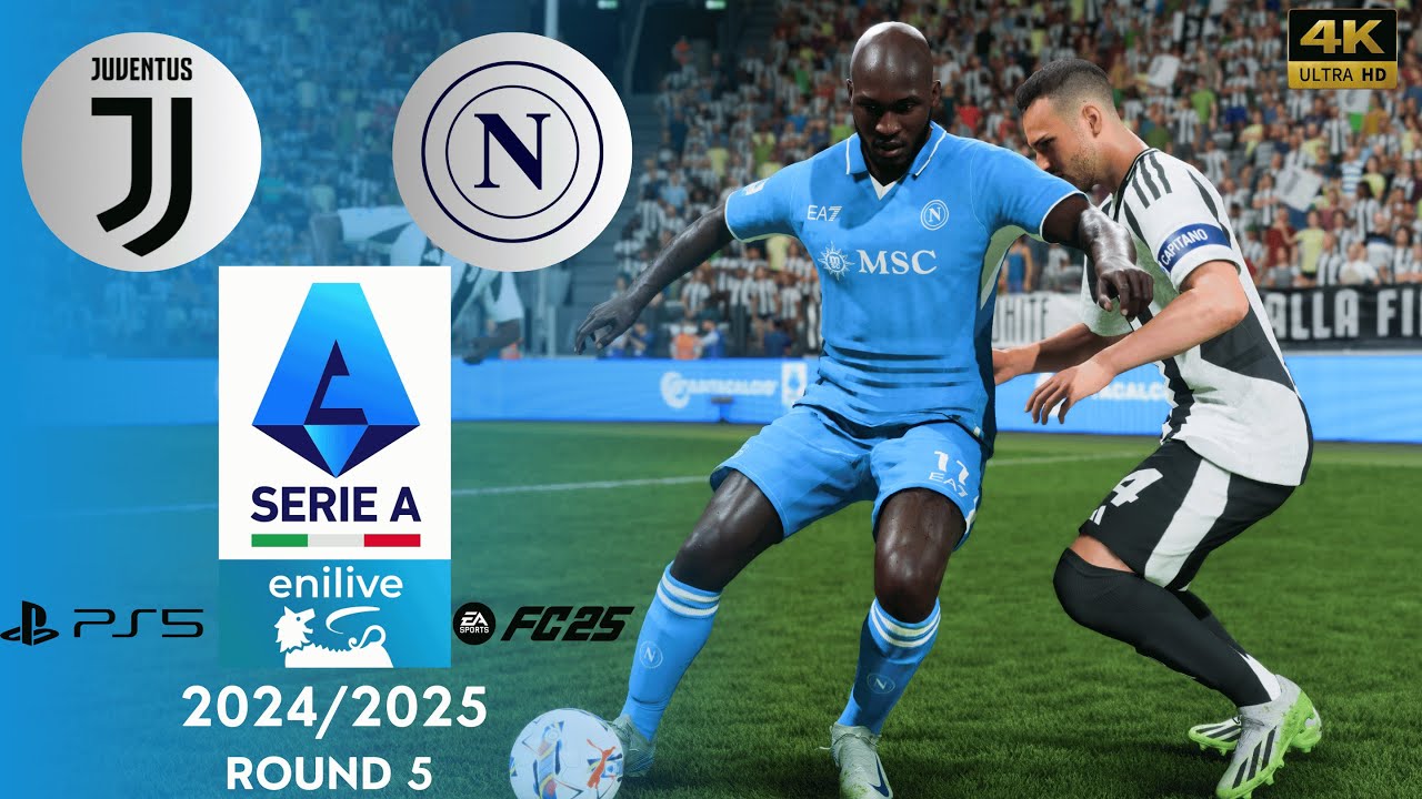 FC 25 - Juventus vs. Napoli | Serie A 24/25 | Full Match | PS5™[4K] # ...