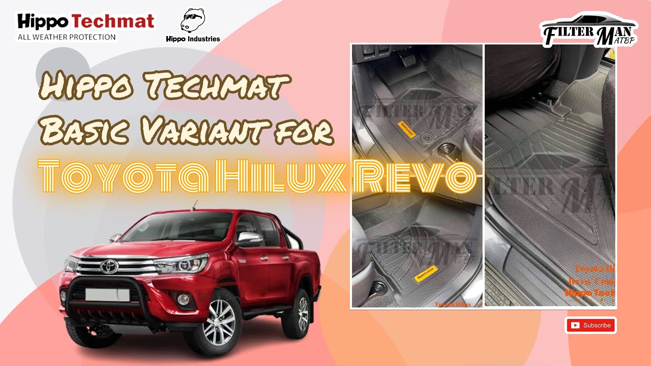 HIPPO TECHMAT BASIC VARIANT FOR TOYOTA HILUX REVO - YouTube