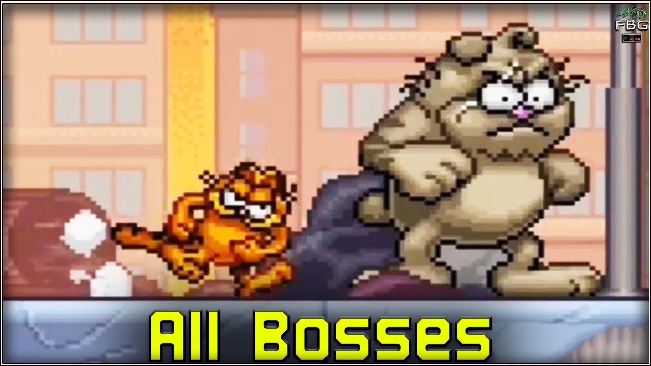 Garfield and his Nine Lives - All Bosses - YouTube