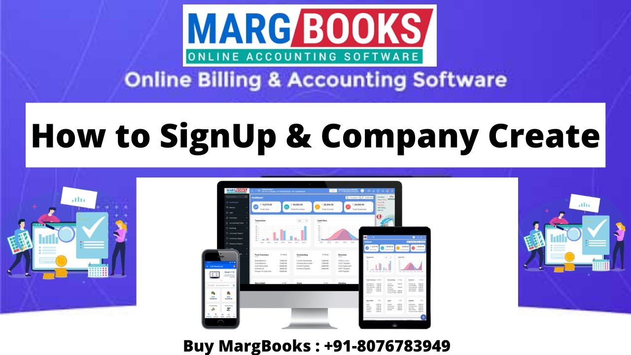 How to sign up margbooks and create company step by step in hindi | Buy ...