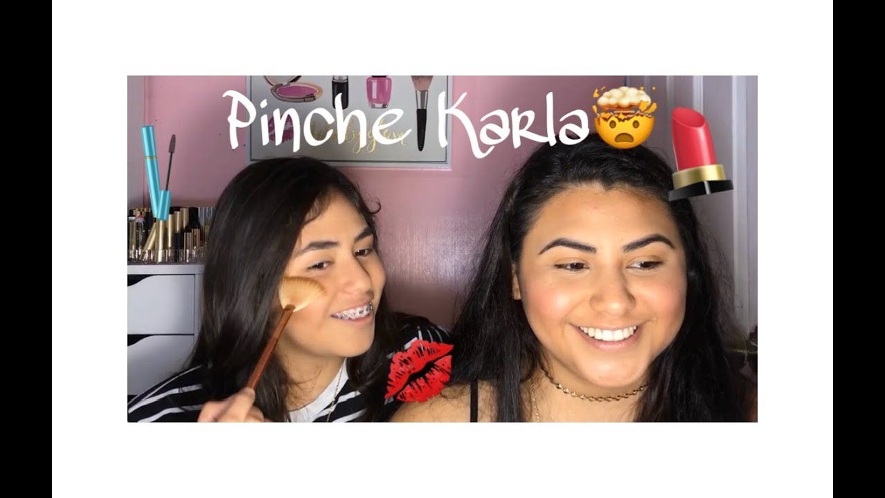 Teaching Pinche Karlaa How Too Doo Her MakeUp!!! - YouTube