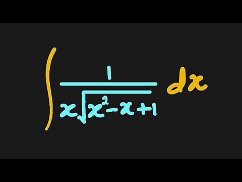 How to Integrate 1/x√(x²-x+1) wrt x - YouTube