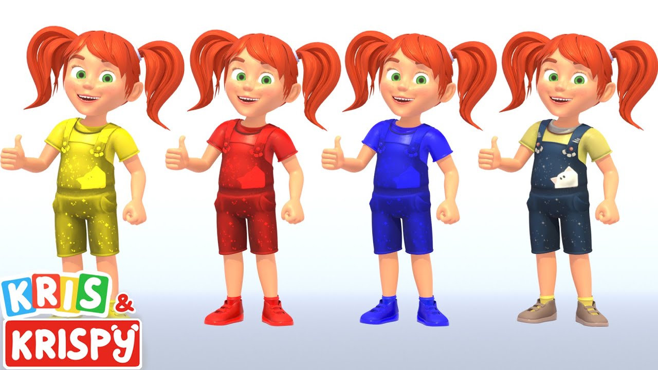 Learn Colors for toddlers english !! Kris and Krispy - fun and ...