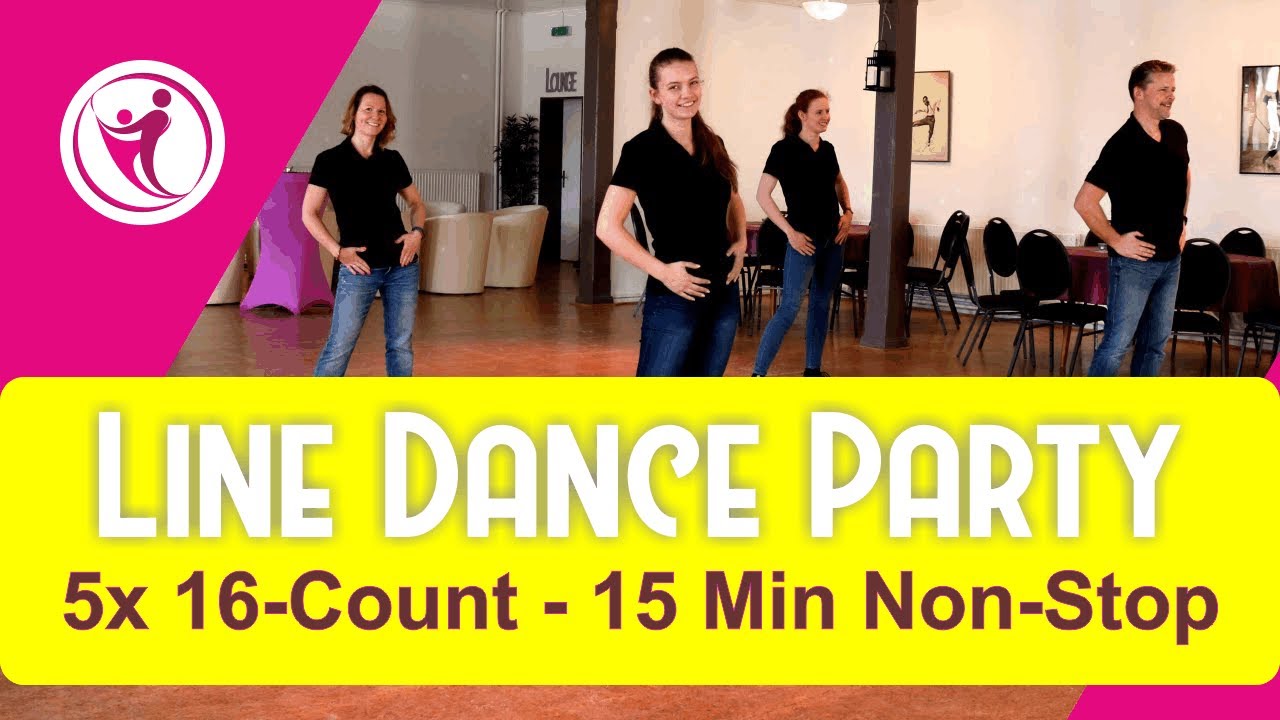 Line Dance Beginner Party - 5 x 16 Count zum Mittanzen - 15 Min. # ...