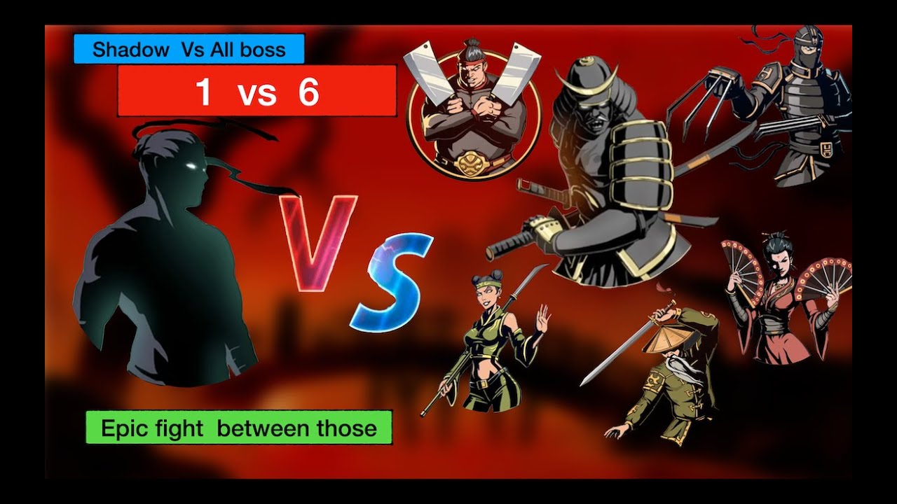 shadow vs all bosses | the gates of shadow | shadow fight 2 # ...