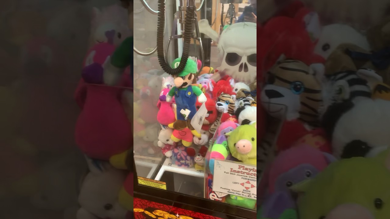 MARIO Luigi💚 Claw Machine WIN!😱 #clawmachine #mario #luigi # ...