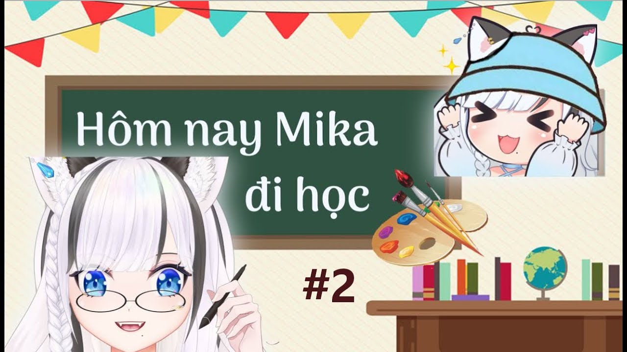 Drawing 》Mika đi học có những sắc màu nào ta?? ║ Shirone Mika - YouTube