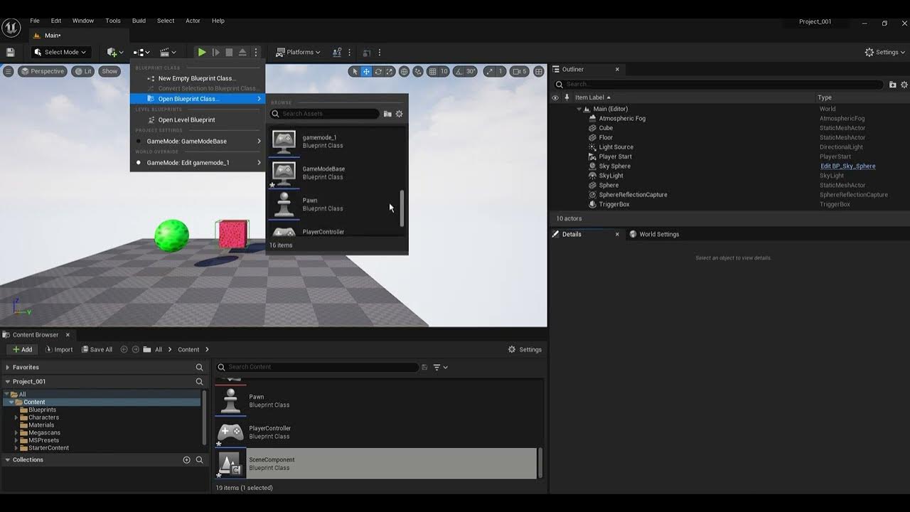UE5 Blueprints Tutorial 030-8 Open Blueprint Class - YouTube