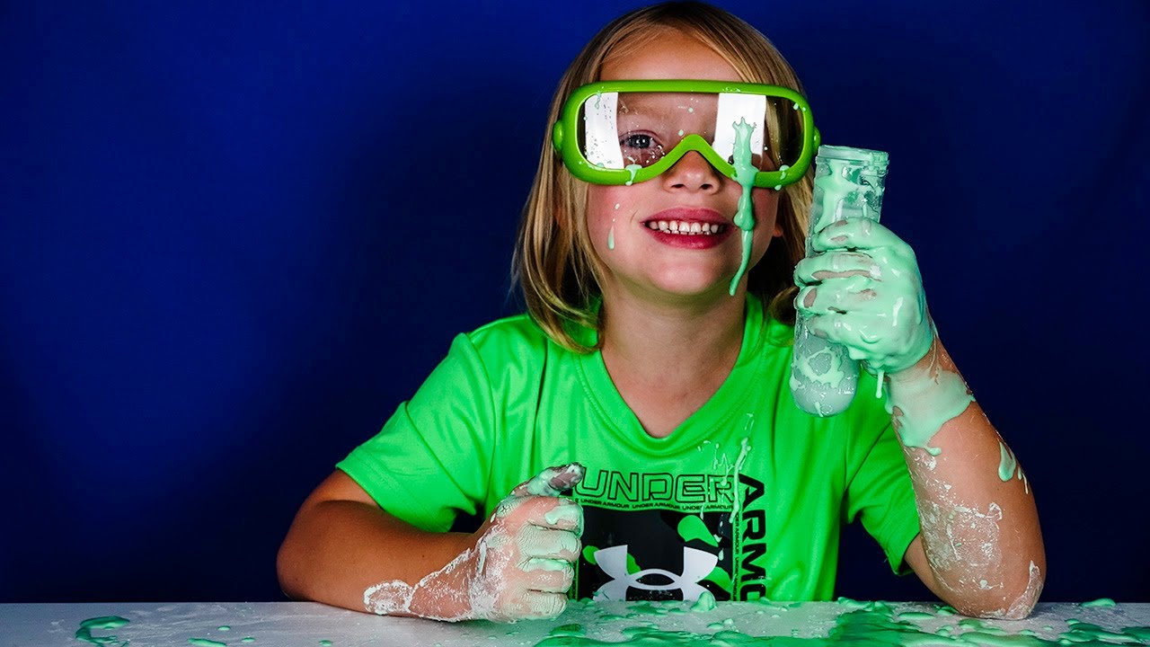 Making Oobleck! Sloppy Fun Science For Kids! - YouTube