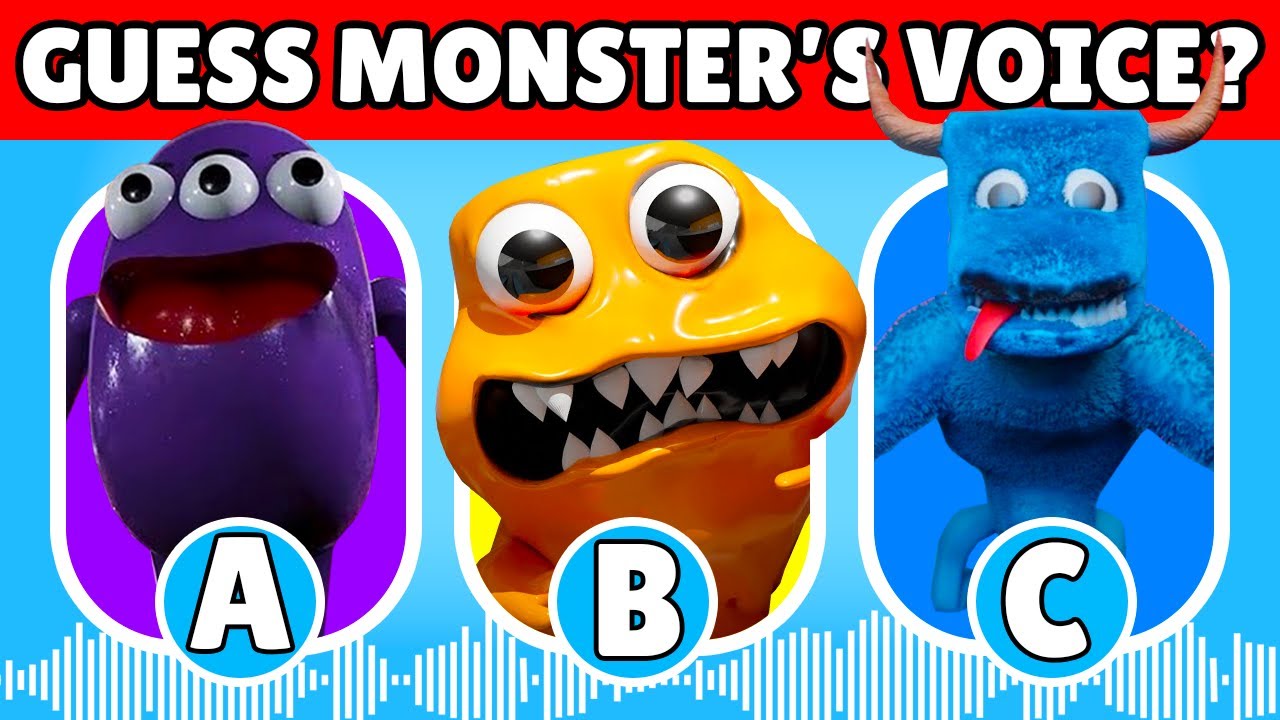GUESS The MONSTER'S VOICE #7 | GARTEN OF BANBAN 3, DOORS, SINGING ...