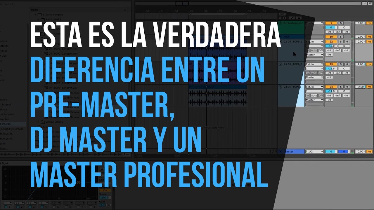 Esta es la verdadera diferencia entre un pre-master, dj master y un ...